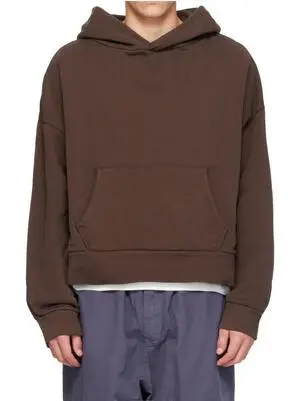 ENTIRE STUDIOS Relaxed Kangaroo-pocket Hoodie - Brown