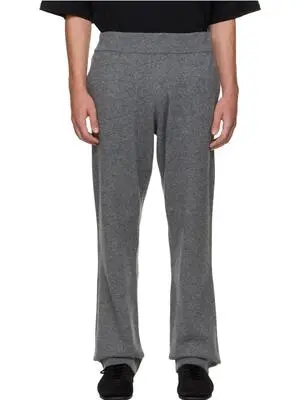 ENTIRE STUDIOS Ribbed Knit Sweatpants - Grey