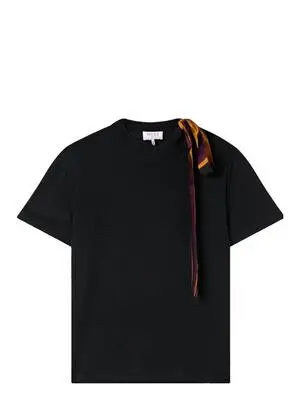 Emilio Pucci Scarf Detailed T-shirt - Black