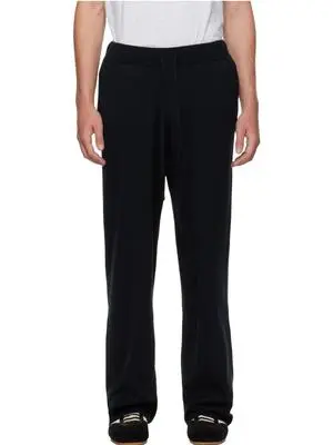 ENTIRE STUDIOS Knitted Drawstring Sweatpants - Black