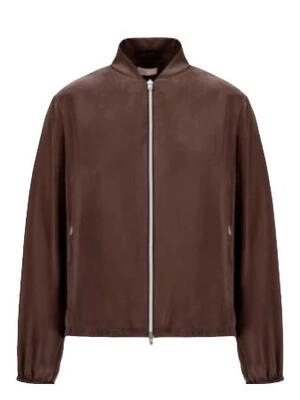 HERNO RESORT BOMBER JACKET IN EXTRA-FINE SATIN