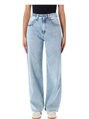 ICON DENIM LOS ANGELES Poppy High-rise Wide-leg Jeans - Blue