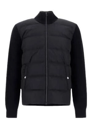 HERNO Down Jacket With Knitted Sleeves