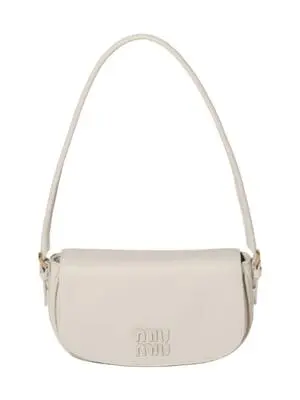 Miu Miu Flap Shoulder Bag - Nude