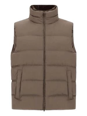 Herno Quilted Down Vest - Beige