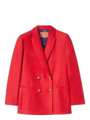 La DoubleJ Double-breasted Blazer - Red