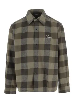 Amiri Checked Long-sleeved Shirt - Green