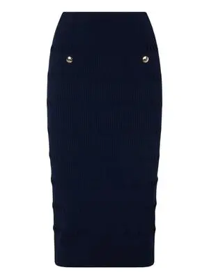 Liu Jo Mid-length Knitted Skirt - Dark Blue