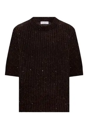 BRUNELLO CUCINELLI Short-sleeved Knit Top