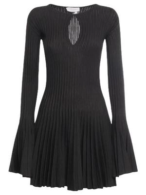 Blumarine Pleated Skirt Dress - Black