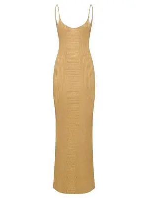 NILI LOTAN Lulux Knitted Dress - Nude