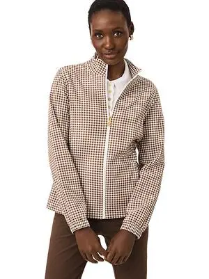 Lilly Pulitzer® UPF 50+ Luxletic Ainsley Jacket Coco Beach Mini Performance Gingham