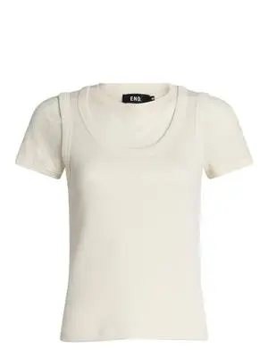 END. 2 In 1 Baby T-shirt - Ecru