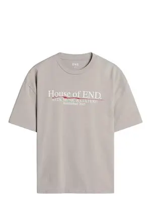 END. Underline T-shirt - Washed Grey