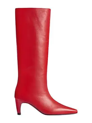 JUDE Cave Knee Boot In Red Leather