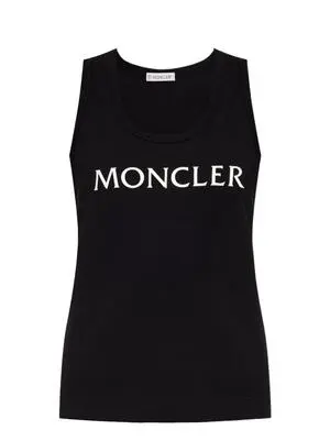 Moncler Logo Tank Top - Black