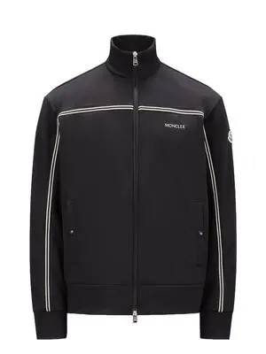 Moncler Triacetate Zip-up Sweatshirt - Black