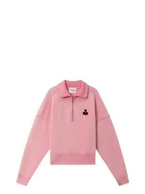 Isabel Marant Étoile Ross Stand-up Collar Sweatshirt - Pink