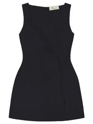 Blumarine V-neck Dress - Black
