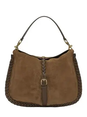 Etro Pony Large Braided Shoulder Bag - Brown