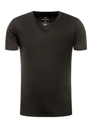 Armani Exchange Basic V-neck T-shirt - Black
