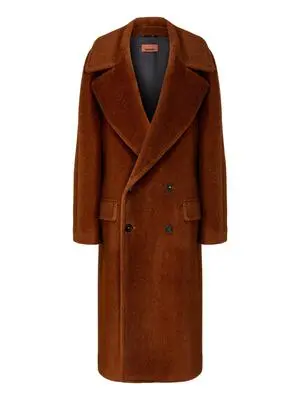 Missoni Oversized Raglan Wool Coat - Brown