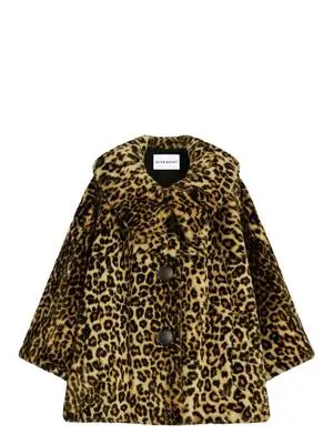 Givenchy Givenchy Faux-Fur Short Coat By Givenchy Multi