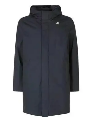 K-WAY Thomas Hooded Logo-print Coat