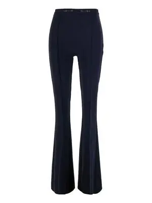 Elisabetta Franchi Belted Flared Trousers - Blue