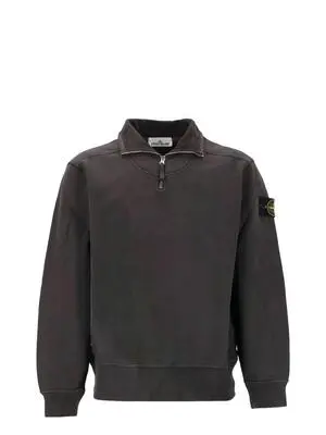 Stone Island 6100021 Brushed Organic Cotton Fleece Sweatshirt - Grey