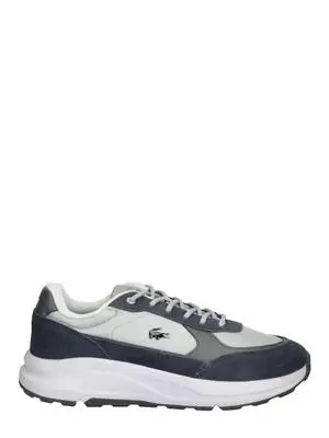 Lacoste Run Set Logo-plaque Panelled Sneakers - Grey