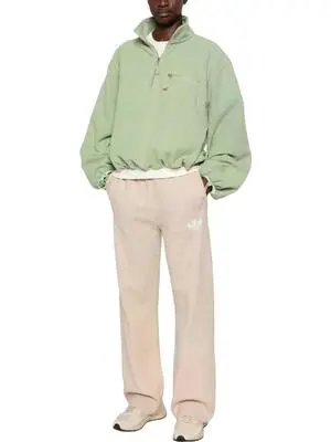 Adidas Logo-embroidered Drawstring Track Pants - Neutrals