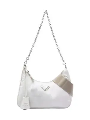 Prada 2019-2026 Tessuto Re-edition 2005 Satchel - White
