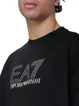 EA7 Logo-print T-shirt - Black