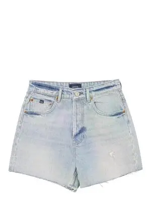 DENHAM Rini Frayed Denim Shorts
