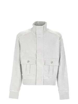 ENTIRE STUDIOS Supply Button-pocket Zip-up Sweatshirt