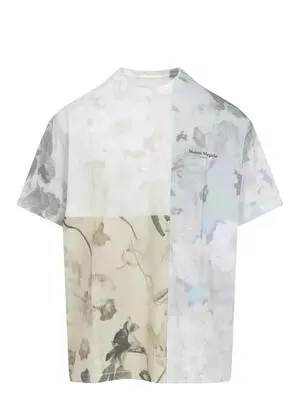 MAISON MARGIELA Floral-print Patchwork T-shirt - Neutrals