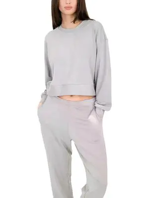 ON/OFF ESSENTIALS Solace Crew-neck Sweatshirt Grey