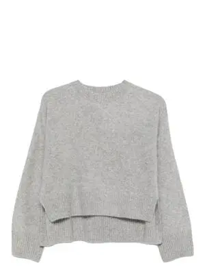 C.T.PLAGE Ribbed-knit Wool Sweater - Grey