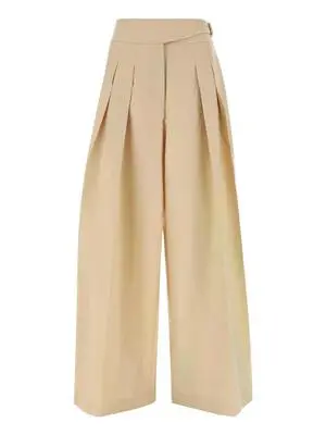 ZIMMERMANN Valiant Pleated Palazzo Pants