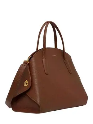 COCCINELLE Grainy Leather Tote Bag - Brown