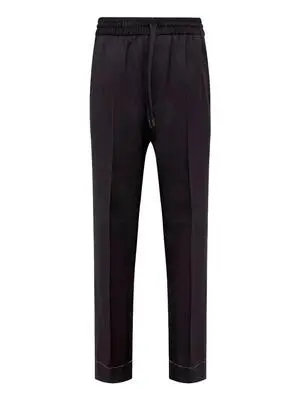 Brioni Asolo Drawstring Trousers - Black