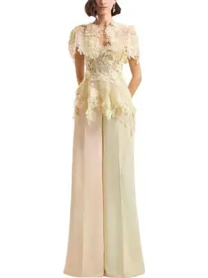 GEMY MAALOUF High-waisted Wide-leg Trousers