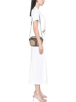 Burberry 20th Century Vintage Check Canvas Crossbody Bag - Brown