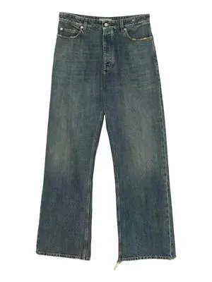 BALENCIAGA Distressed Wide-leg Jeans