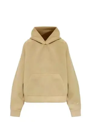 Nike Logo-embroidered Hoodie Neutrals