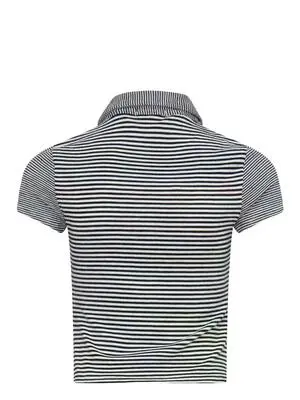 Rag & Bone Striped Short-sleeve Polo Shirt - Neutrals