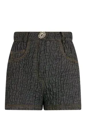 Moschino High-waisted Five-pocket Shorts - Grey