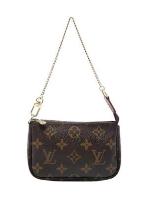LOUIS VUITTON 2011 Monogram Mini Pochette Accessoires Handbag - Brown