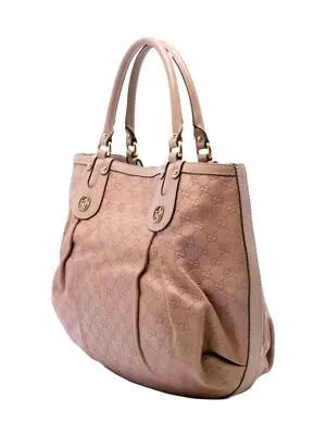 Gucci 2016-2026 Large Guccissima Scarlett Tote Bag - Pink